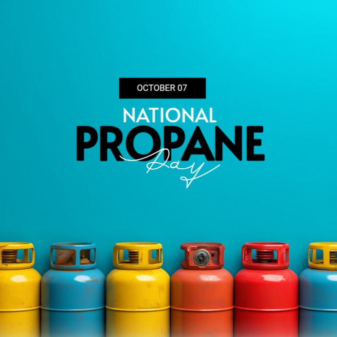 Blue Modern & Minimal National Propane Day Instagram Post Template ...