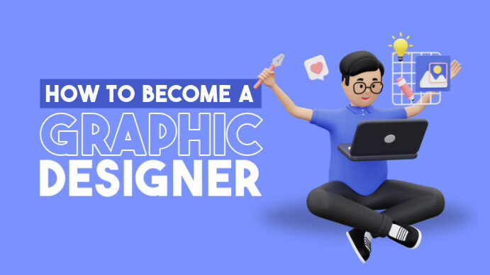 Blue Modern 3D How To YouTube Thumbnail Template | PosterMyWall