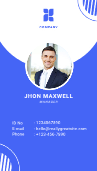 Blue Modern and Minimalist Business Card Template | PosterMyWall