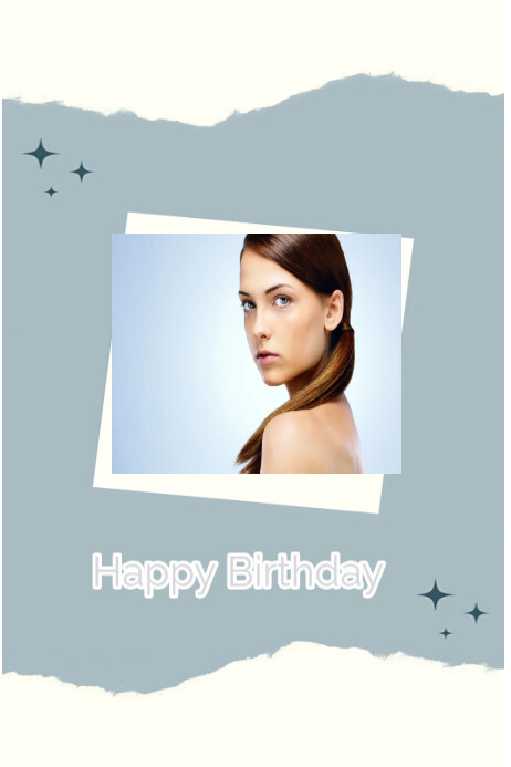 Blue modern birthday wishes Template | PosterMyWall