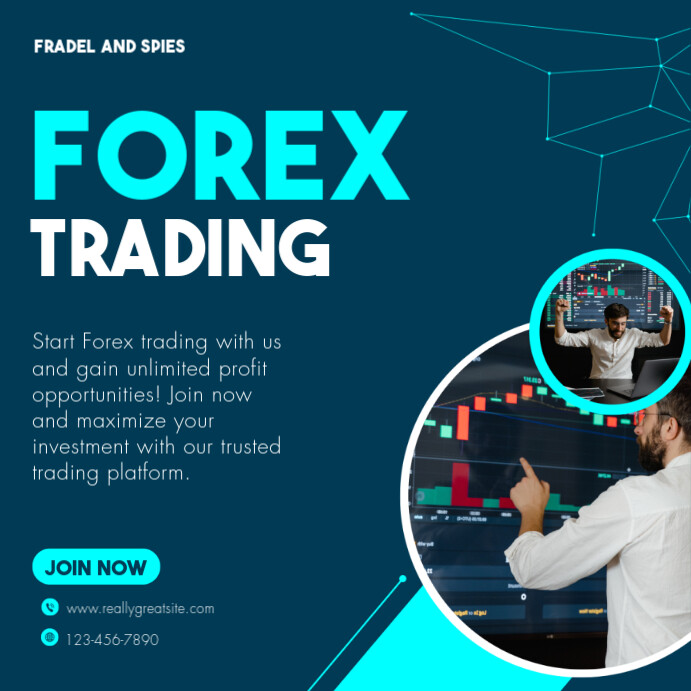 Modèle Blue Modern Forex Trading Instagram Post | PosterMyWall