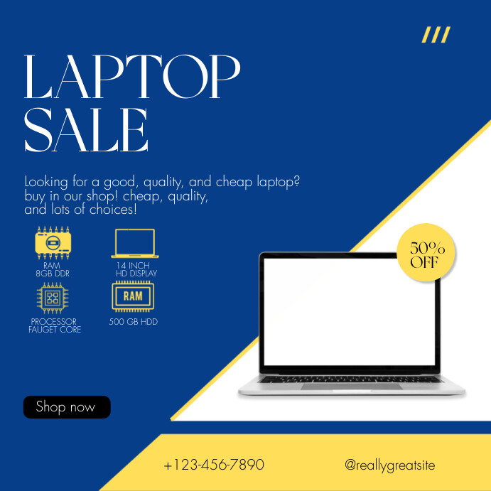 Copy of Blue Modern Product Promotion Promo Instagram | PosterMyWall