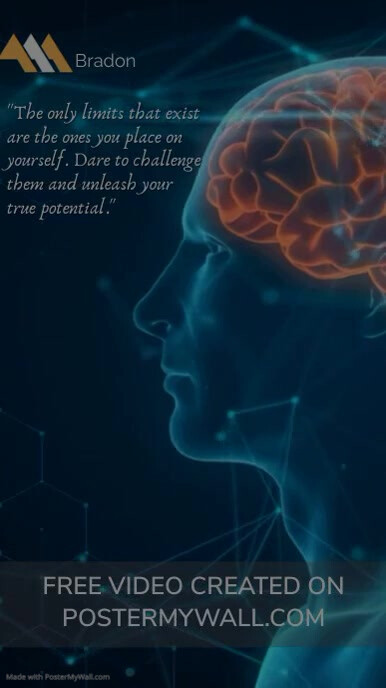 Plantilla de Blue modern video science motivational life q | PosterMyWall