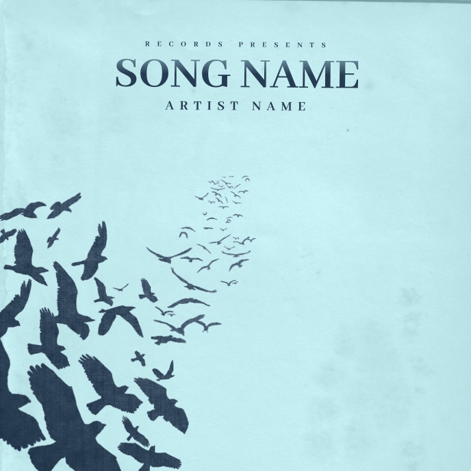 BLUE Money mixtape cover design template | PosterMyWall