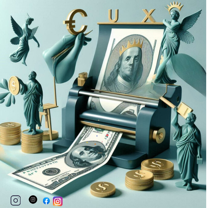 Copy of Blue Money Printing Machine Album Cover | PosterMyWall