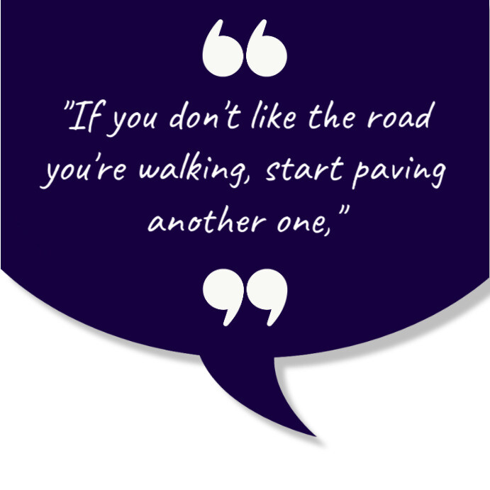 Copy of Blue Motivational Inspirational Positive Mindset quote message ...