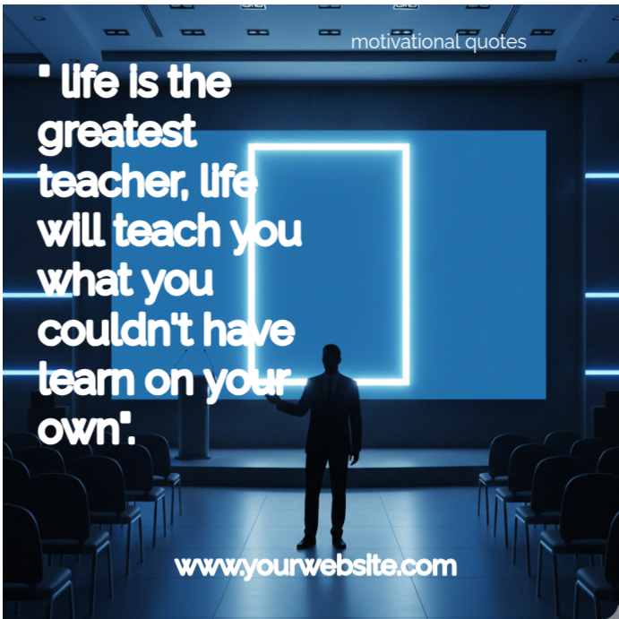 Blue Motivational Quote flyer Template | PosterMyWall