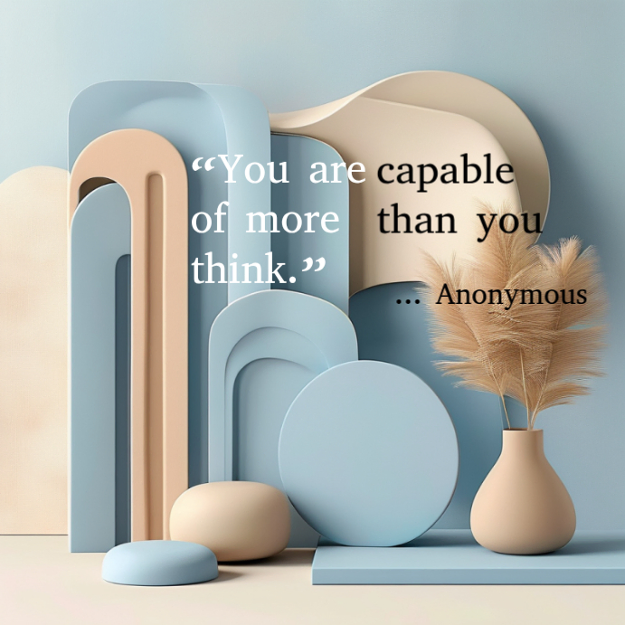 Blue Motivational Quote Instagram Post Template | PosterMyWall