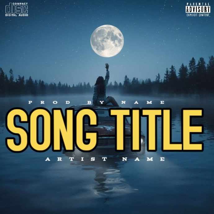 Blue Music Album Cover Album Cover Template | PosterMyWall