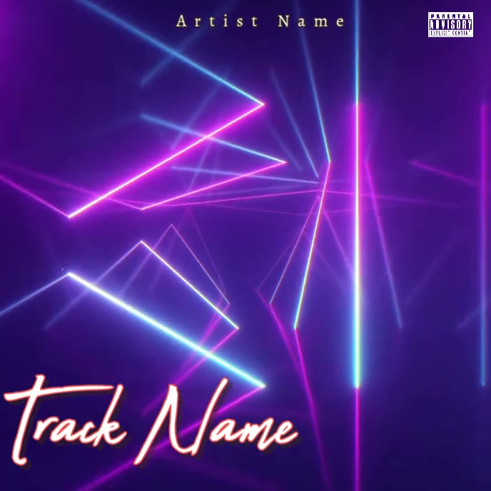 Blue Music Album Cover Album Cover Video Template | PosterMyWall