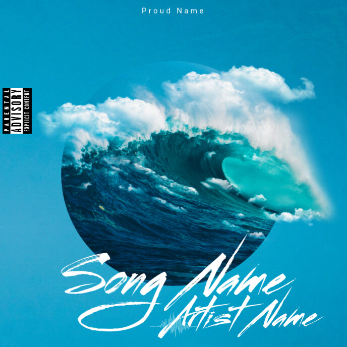 Plantilla de Blue Music Album Cover Template Album Cover | PosterMyWall