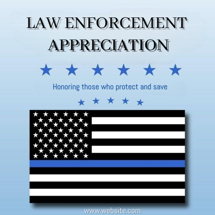 Copy of Blue National Law Enforcement Appreciation Day Instagram Post ...