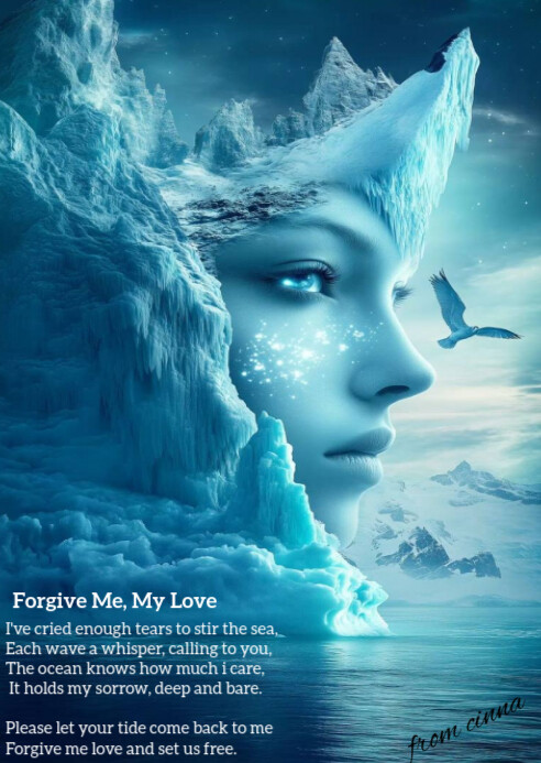 Blue Neon Apology Template A6 | PosterMyWall