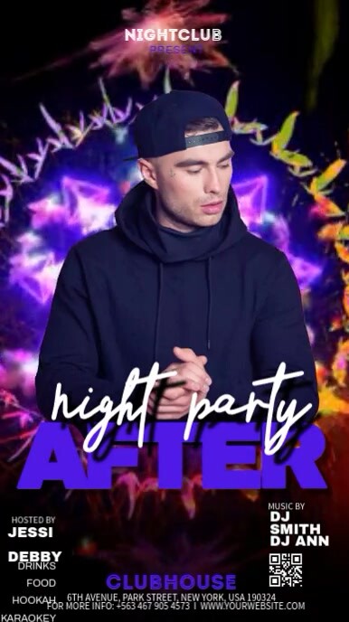 Copy of Blue Neon Party | PosterMyWall