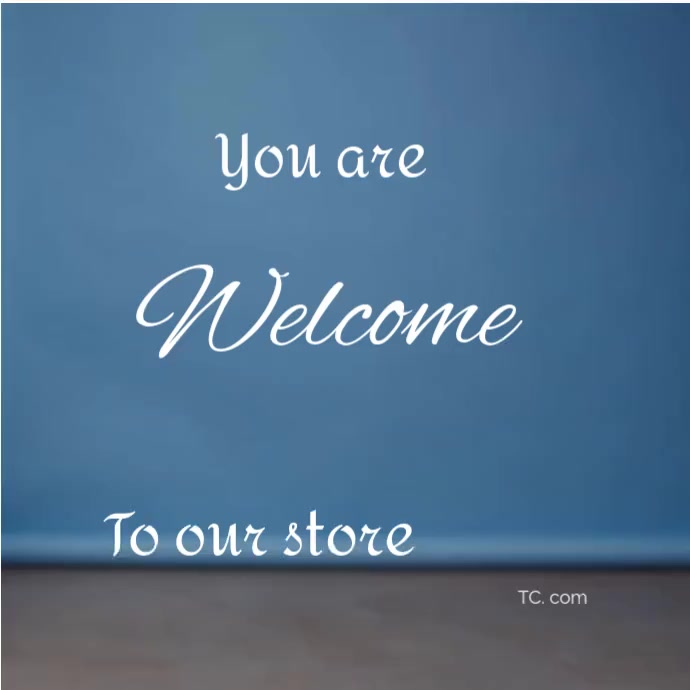 Plantilla de Blue Neon Welcome Instagram Post | PosterMyWall