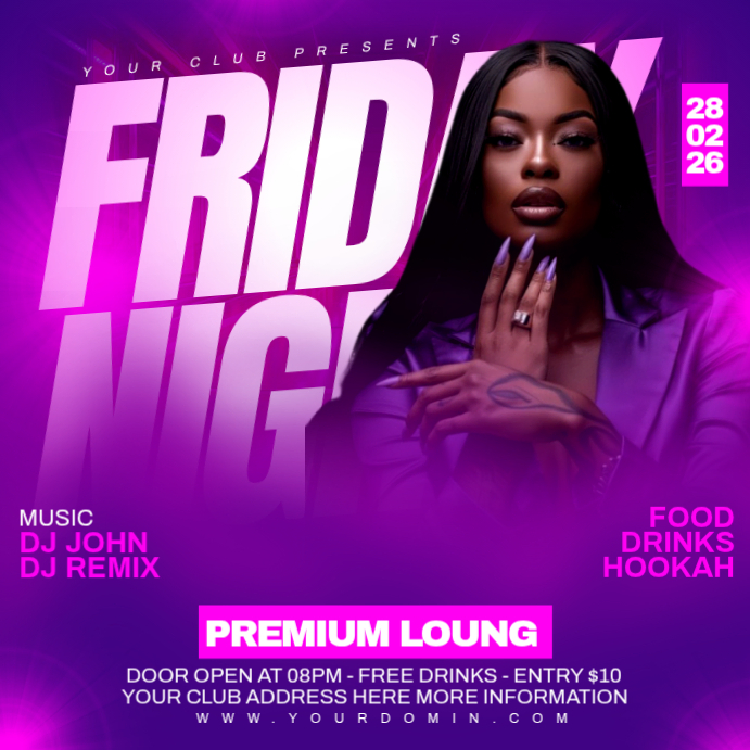Blue Nightclub Event Instagram Post Template | PosterMyWall