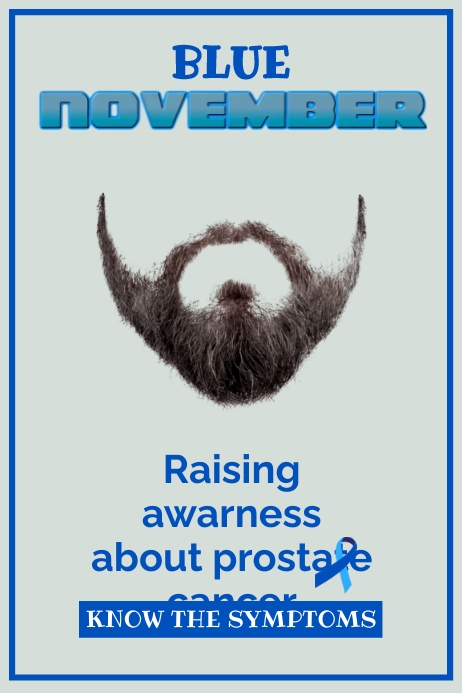 Blue November, Movember Template | PosterMyWall