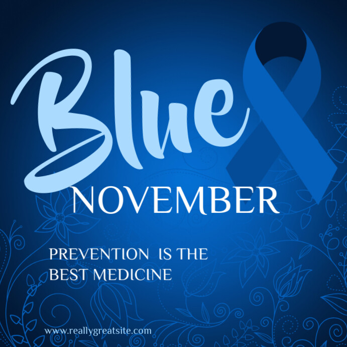 Blue November 2024 Template | PosterMyWall
