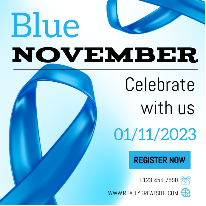 Plantilla de Blue November | PosterMyWall
