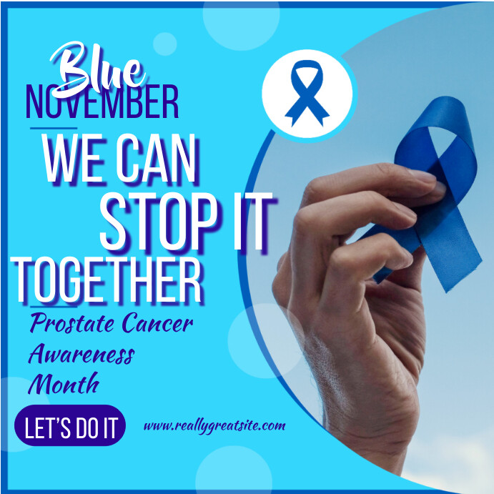 Blue November Instagram Post Template | PosterMyWall