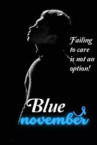 Blue November Poster Design Template | PosterMyWall