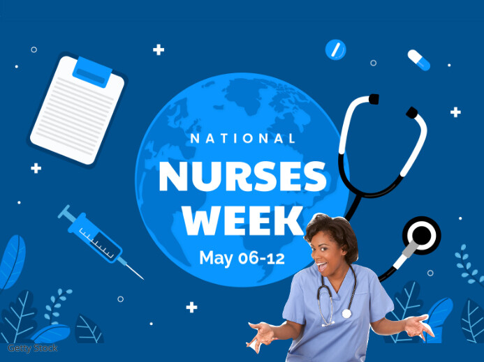 Blue Nurses Week , International Nurses Week Yard Sign Template ...