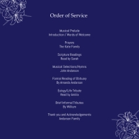 Order of Service template | PosterMyWall