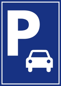 Blue Car Parking Sign Template | PosterMyWall