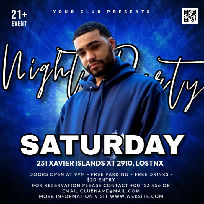 Copy of Blue Party Design | PosterMyWall