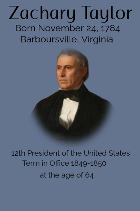 Blue Pastel American President History Poster Template | PosterMyWall