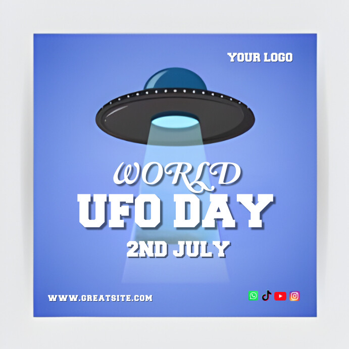 Blue Pastel Blue Background Maximalist World Template | PosterMyWall