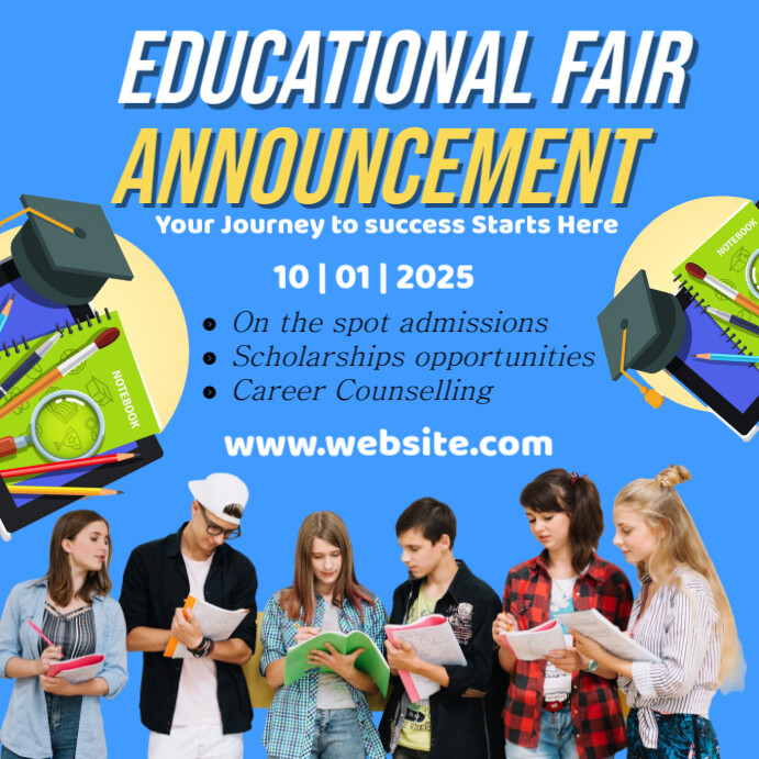 Copy of Blue Pastel Educational Fair Announcement Instagram Post ...
