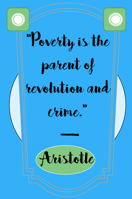 Blue Pastel Effects Of Poverty Poster Template | PosterMyWall