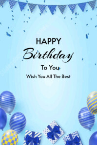 happy birthday greeting card Template | PosterMyWall
