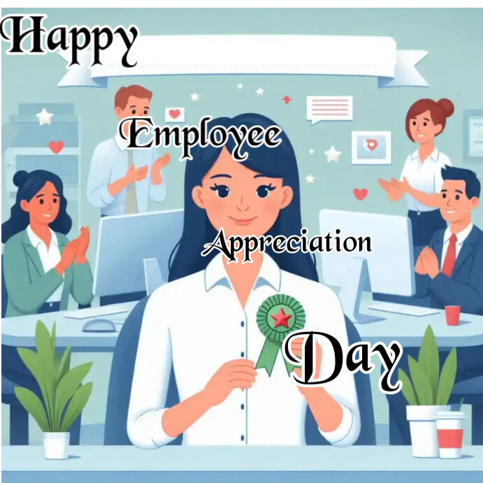Blue Pastel Happy Employee Appreciation Day Instagram Post Template ...