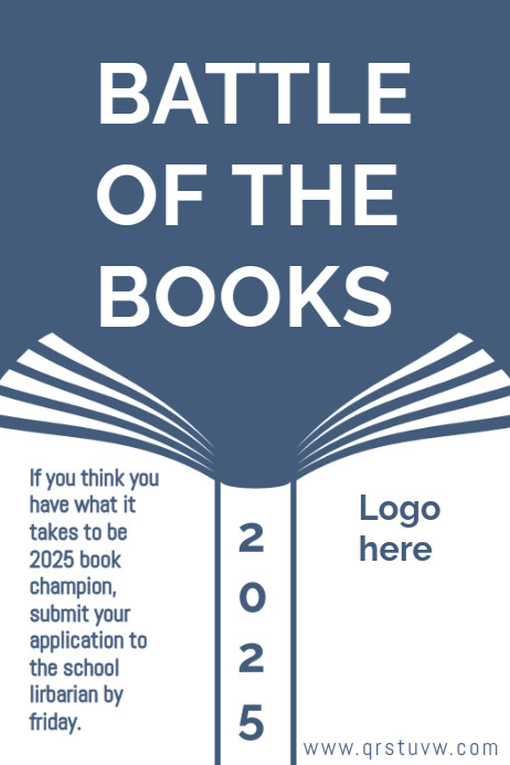 Copy of Blue Professional Battle Of The Book/collage/school/education ...