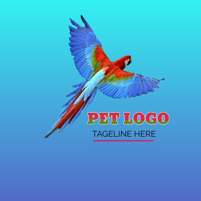 Blue Professional Bird Logo BIRD logo pet logo Template | PosterMyWall