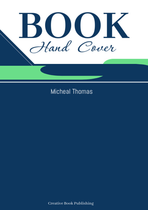 Blue Professional Book Cover A4 Templat | PosterMyWall