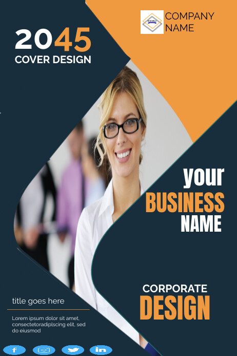 Blue Professional Business Poster Templat | PosterMyWall