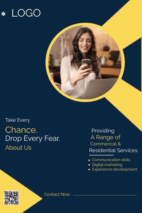 Blue Professional Business Poster Template | PosterMyWall