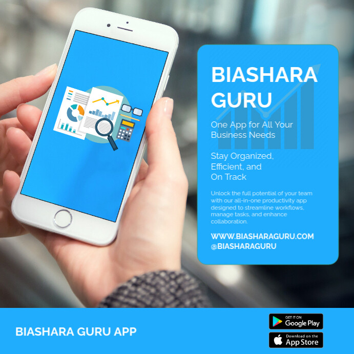 Modèle Blue Professional Business Productivity Apps Boost Productivity ...