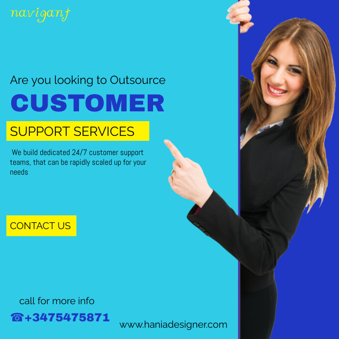 Plantilla de Blue Professional Call Center Poster, Call Ce | PosterMyWall