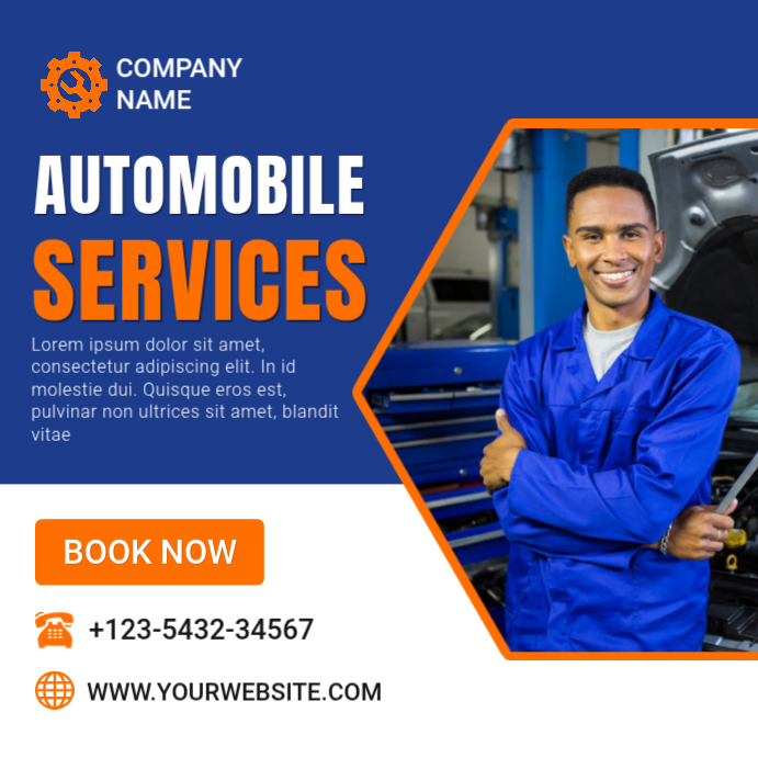 Plantilla de Blue Professional Car Repair Instagram Post | PosterMyWall