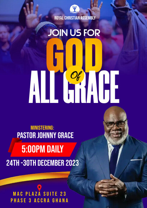 Copy of Blue Professional Church A4 | PosterMyWall