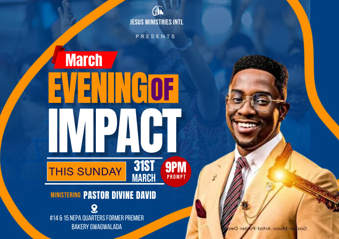 Copy of Blue Professional Church A5 | PosterMyWall