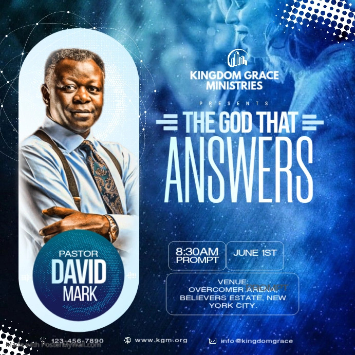 Copy of Blue Professional Church Design Flyer Instagram Post | PosterMyWall