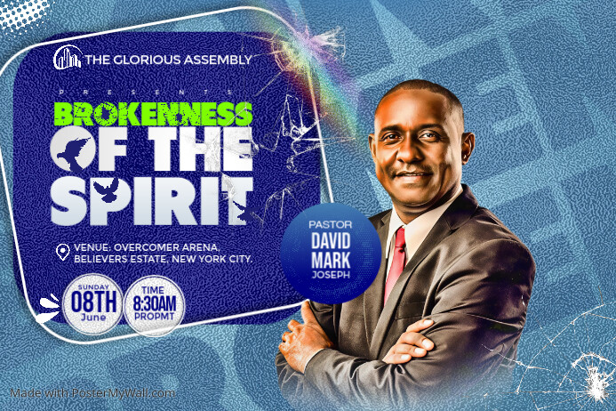 Copy of Blue Professional Church Design Flyer Poster | PosterMyWall