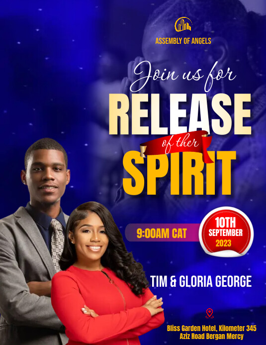 Blue Professional Church Flyer (us Letter) Template | PosterMyWall