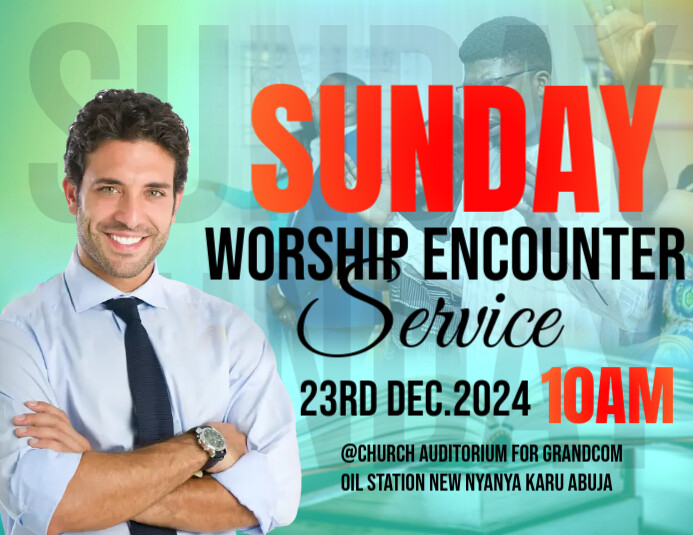 Copy of Blue Professional Church Flyer (us Letter) | PosterMyWall