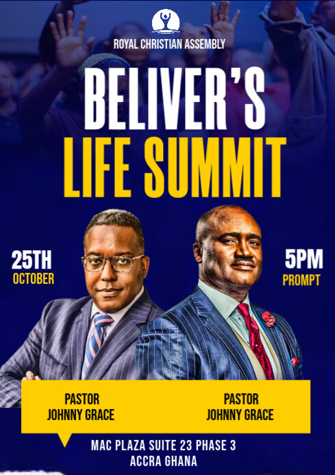 Copy of Blue Professional Church Flyer A1 | PosterMyWall